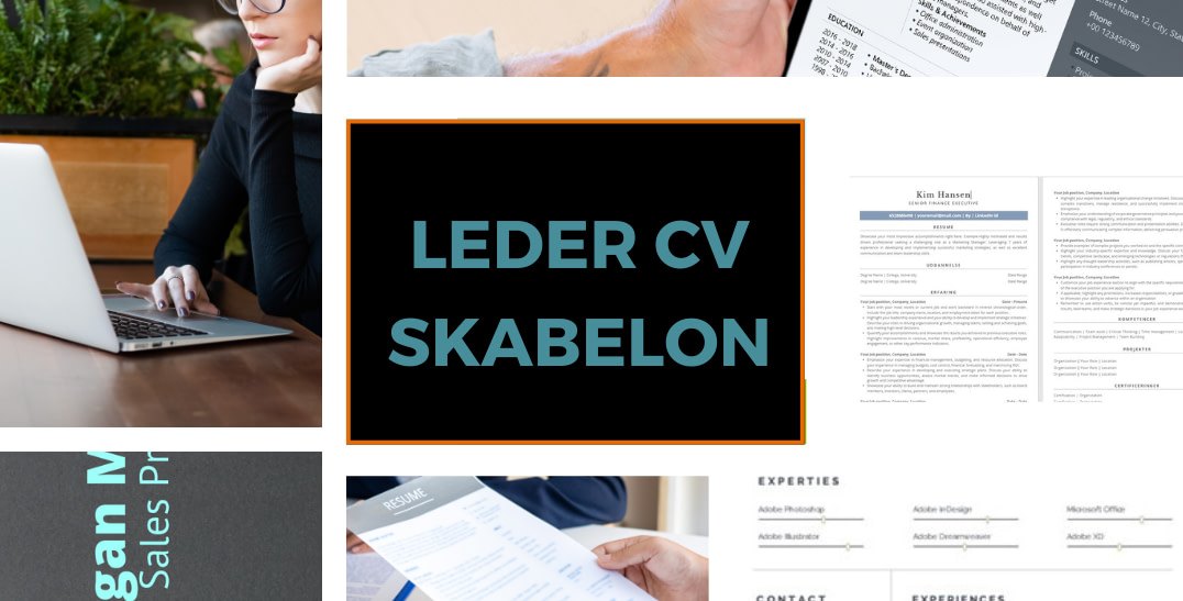 CV skabelon leder | CV-supporten.dk.